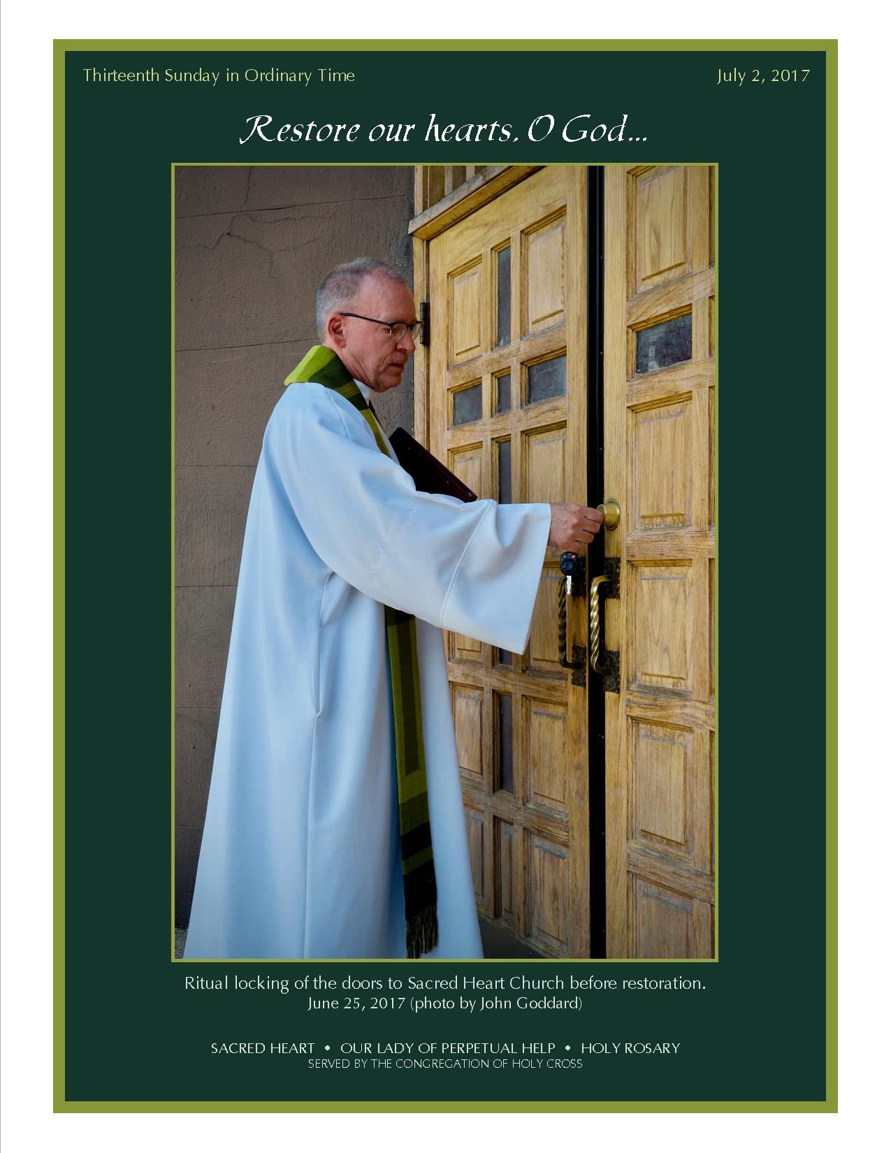 Thirteenth Sunday in Ordinary Time: Bulletin Cover and Column | Broken ...