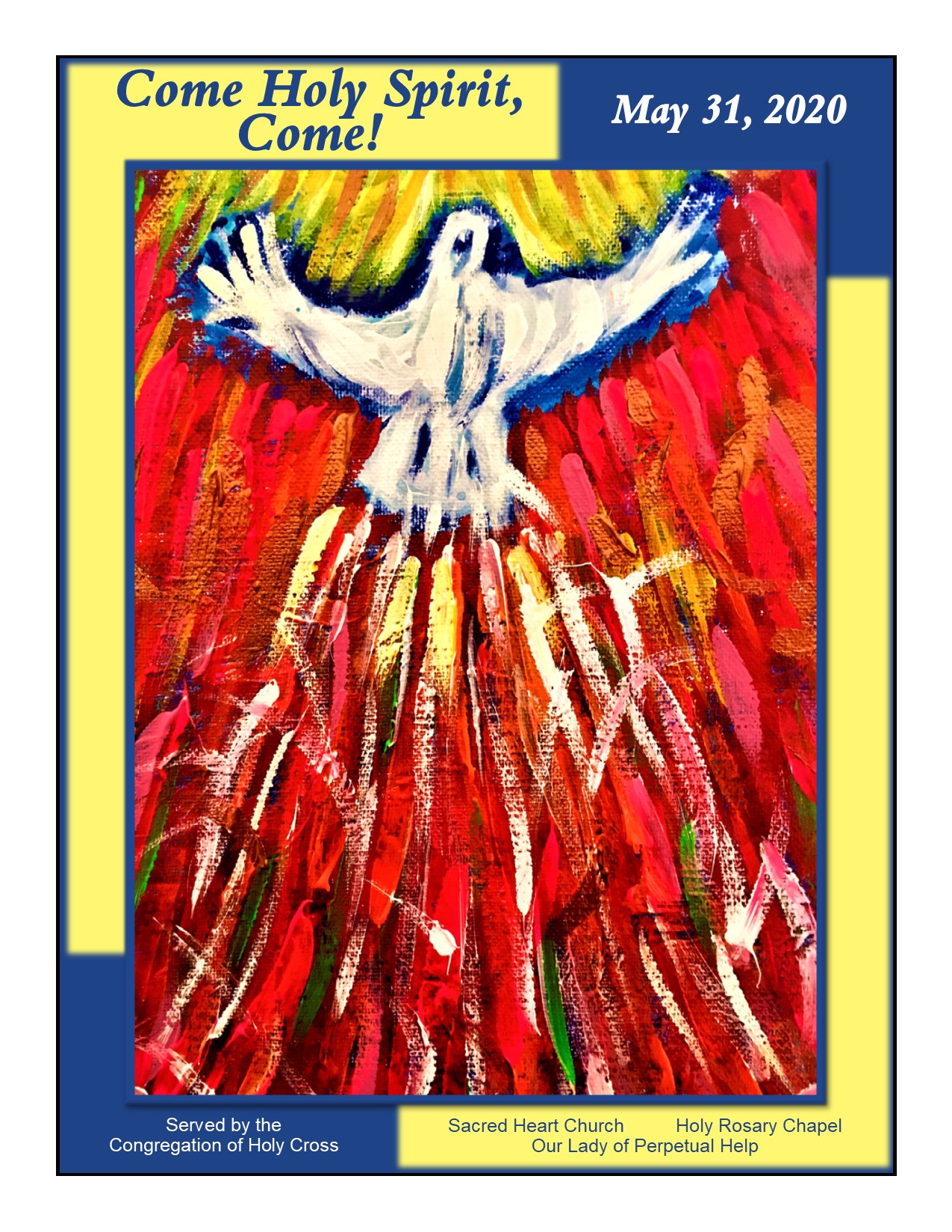 Pentecost 2020: Bulletin Cover and Column | Broken But Not Divided
